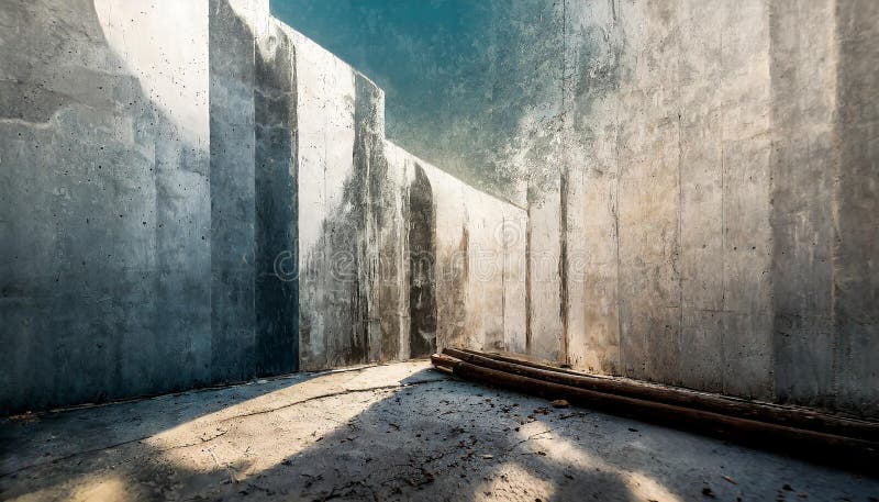 Abstract Concrete Structure Painted on Concrete Wall Stock Illustration ...