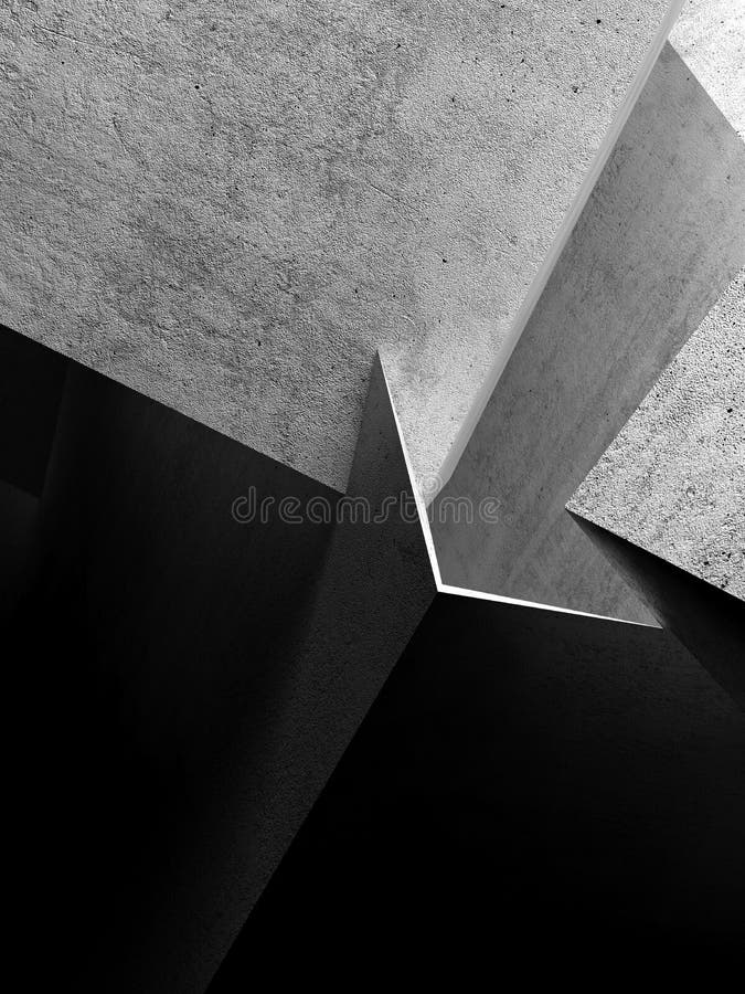 Abstract Concrete Structures 3 D Stock Illustration - Illustration of ...
