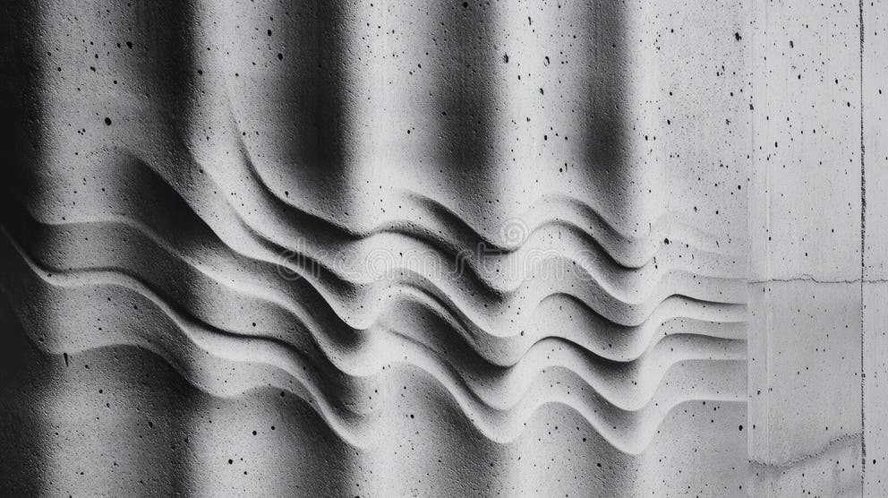 Abstract Concrete Texture with Chaotic Wave Patterns for Creative ...