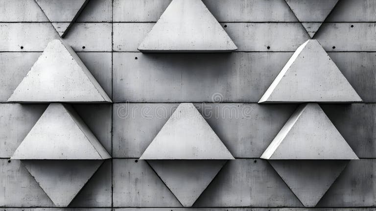 Abstract Concrete Triangle Wall Texture Background Stock Illustration ...