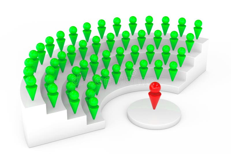 Abstract Conference Or Seminar Concept. 3d Rendering Stock Illustration ...