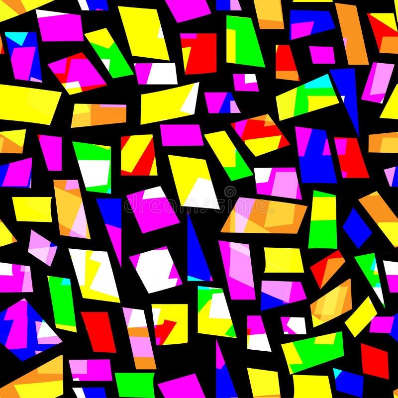 Abstract Confetti Seamless Pattern. Colorful Background Stock ...