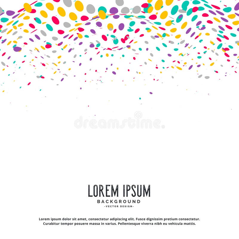 Abstract Confetti Style Vector Background Stock Vector - Illustration ...