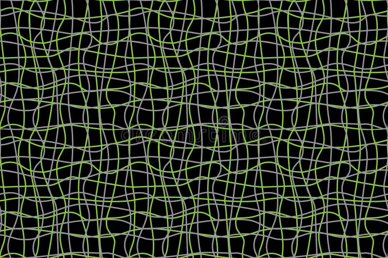 Abstract Confusing Lines Dark Seamless Pattern Stock Vector ...