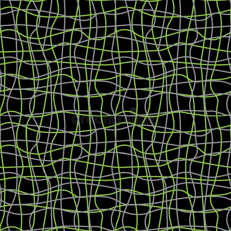 Abstract Confusing Lines Dark Seamless Pattern Stock Vector ...