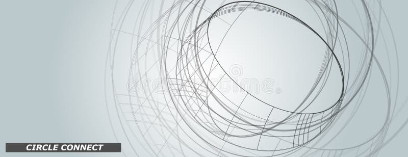 Abstract Connect Circles. Connection Symbol Atom Template Stock Vector ...