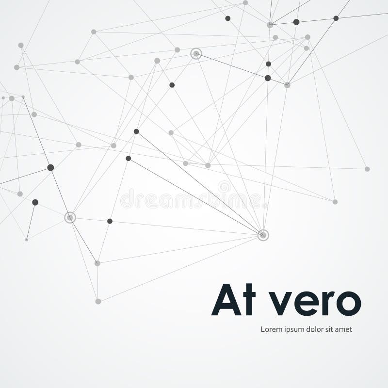 Abstract Connect Dot Line for Concept Design. Futuristic Pattern. Black ...