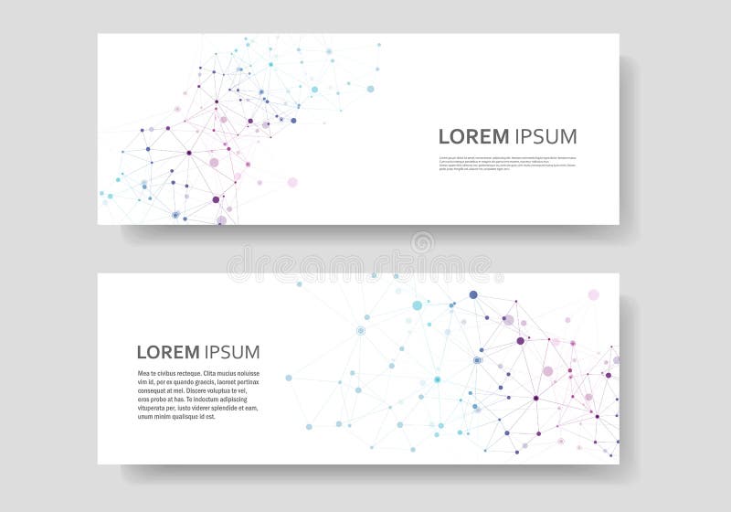 Abstract Connect Lines and Dots. Vector Banner Design Stock Vector ... Abstract Connect Lines and Dots. Vector Banner Design Stock Vector ...