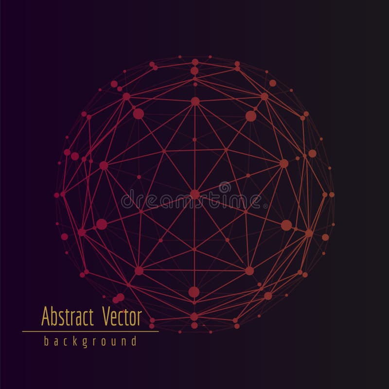 Abstract Connect Sphere Background Stock Vector - Illustration of evolution, information: 79659425