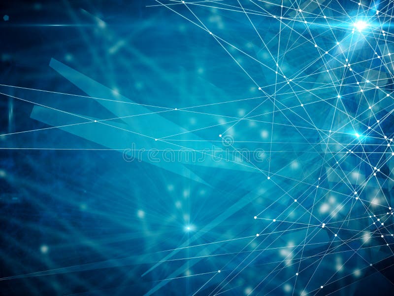 Abstract Connected Dots Background Stock Illustration - Illustration of ...