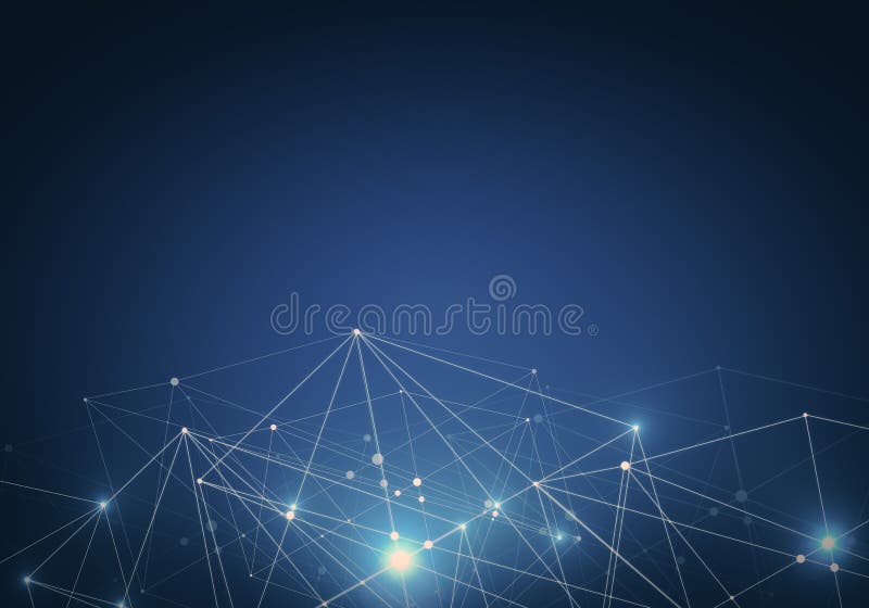 Abstract connected dots stock illustration. Illustration of connect ...