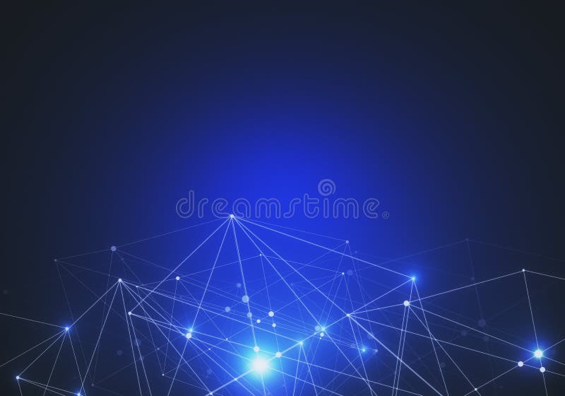 Abstract connected dots stock illustration. Illustration of connected ...