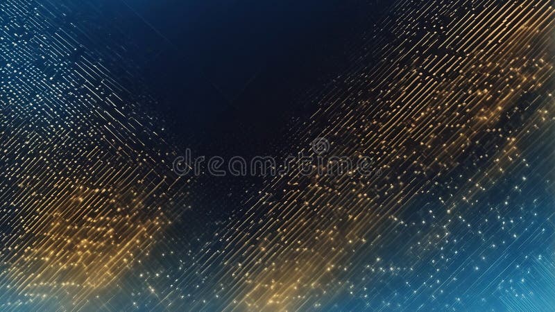 Cyber-Technology Concept with Connected Lines and Dots on Blue ...