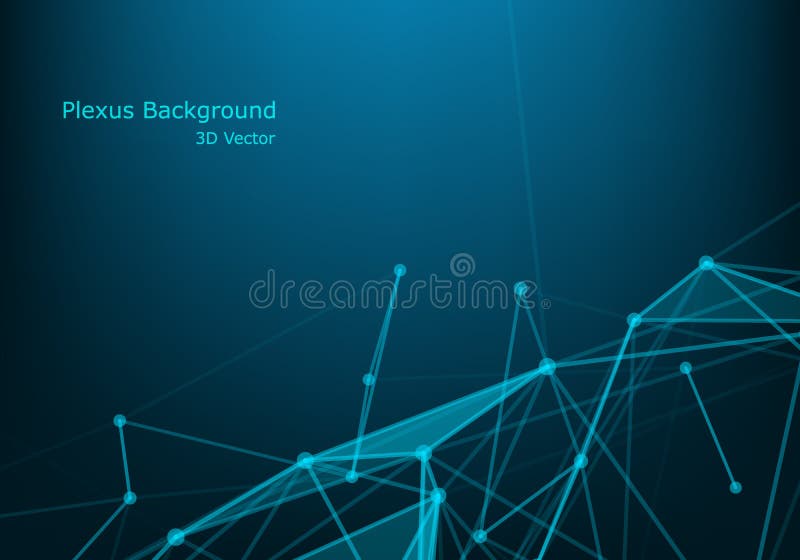 Abstract Connecting Dots and Lines. Connection Science Background Stock ...