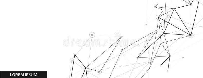 Abstract Connecting Dots and Lines. Polygonal Creative Background ...