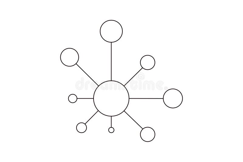 Abstract Connecting Dots and Lines. Technology Background Connect White ...