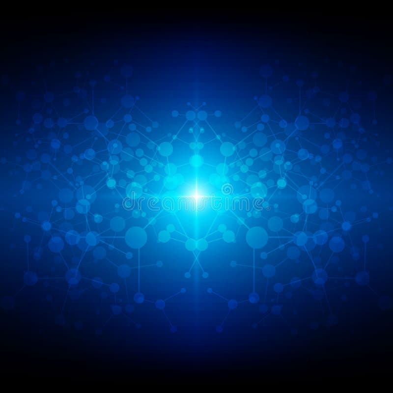 Abstract Connection Background with Blue Concept. Stock Vector ...