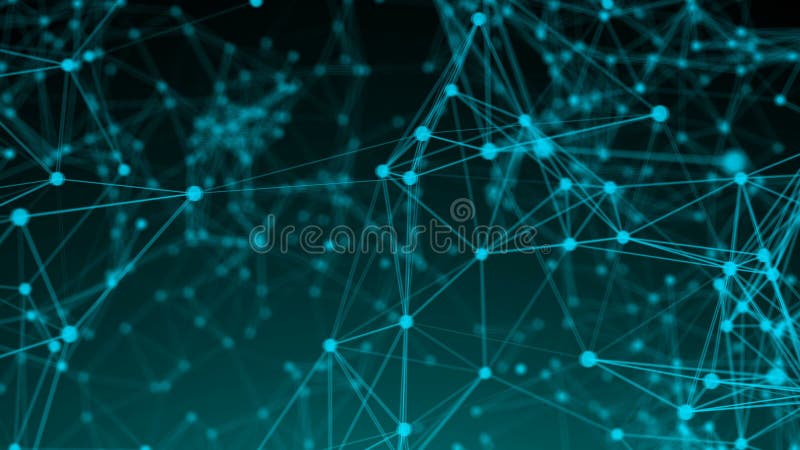 Abstract Connection Dots. Technology Background. Digital Illustration ...
