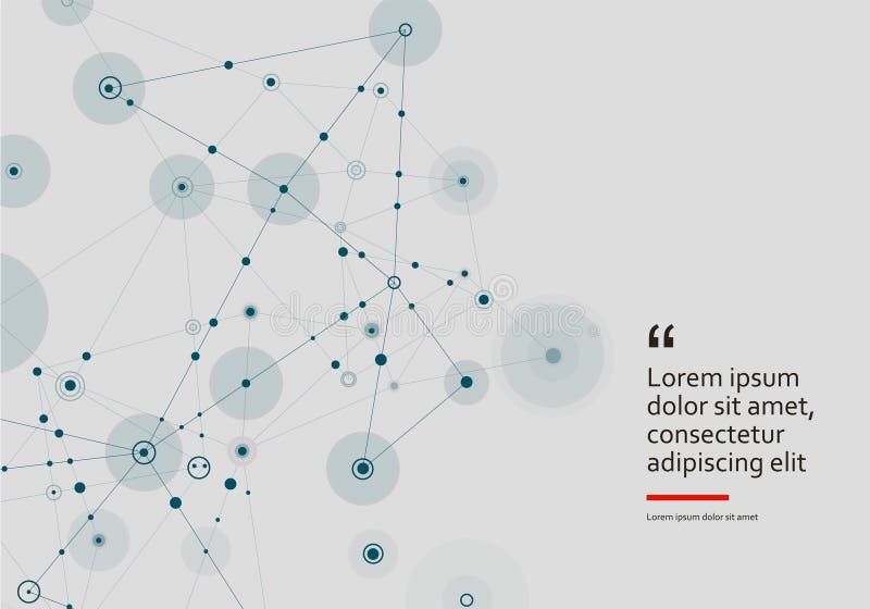 Abstract Connection Lines and Dots. Business Success Concept. Internet ...