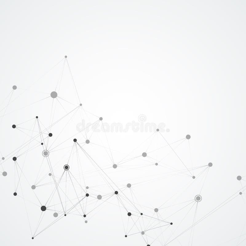 Abstract Connection Moleculea on Vector Background Stock Illustration ...