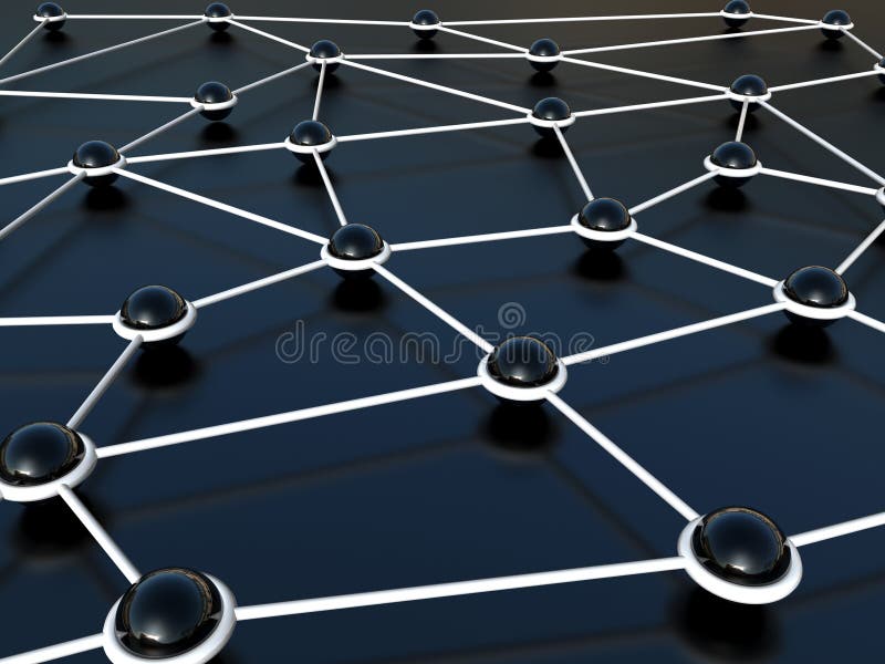 Abstract Connection Network Stock Illustration - Illustration of ...