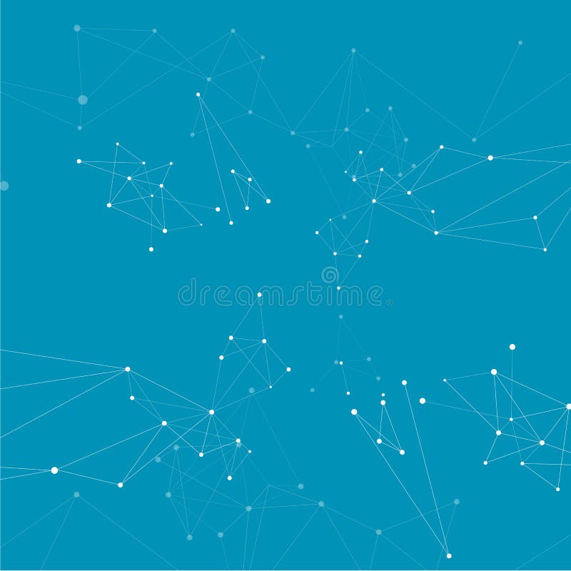 Abstract Connection Structure Vector Science Background Stock Vector