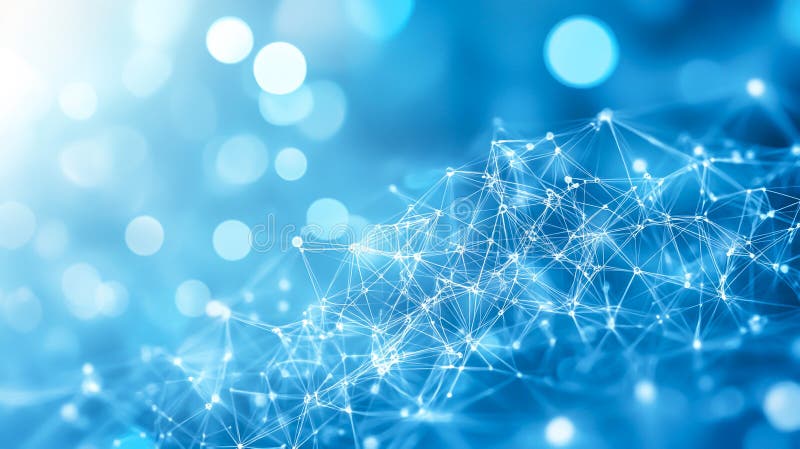 Abstract Connection of Transparent Hydrogen Molecules on a Blue ...