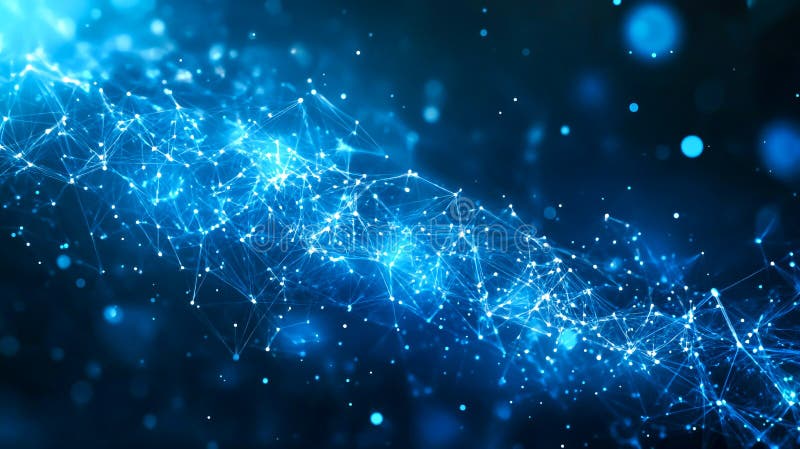 Abstract Connection of Transparent Hydrogen Molecules on a Blue ...