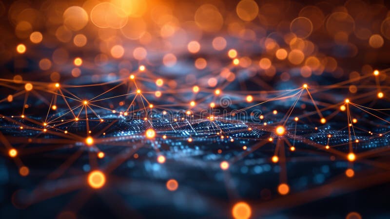 Abstract Connections Background Template Stock Vector - Illustration of ...