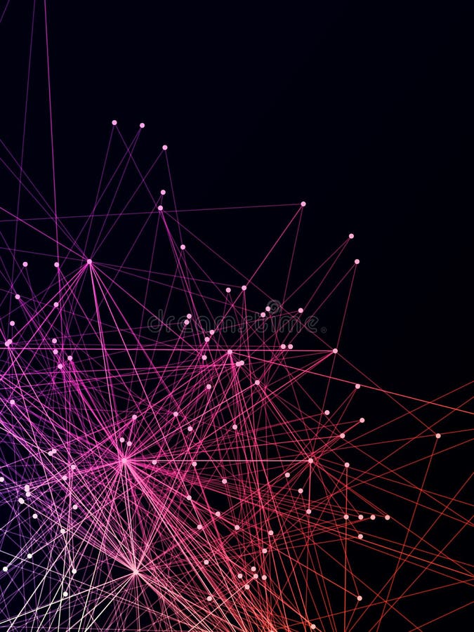 Abstract Connections Background Stock Vector - Illustration of atom ...