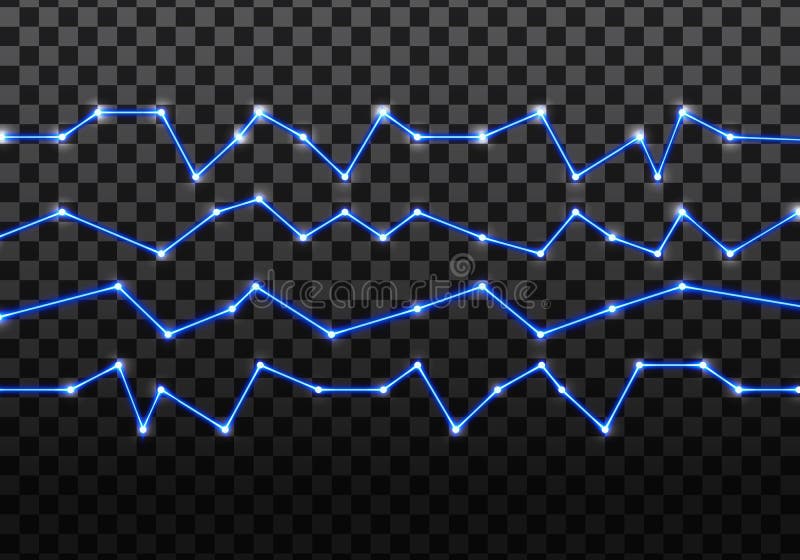 Abstract Connections on Transparent Background. Tech Concept Stock ...