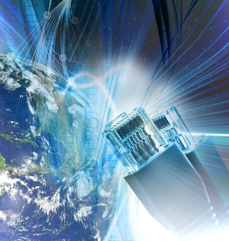 Abstract Connectivity Concept Stock Illustration - Illustration of code ...