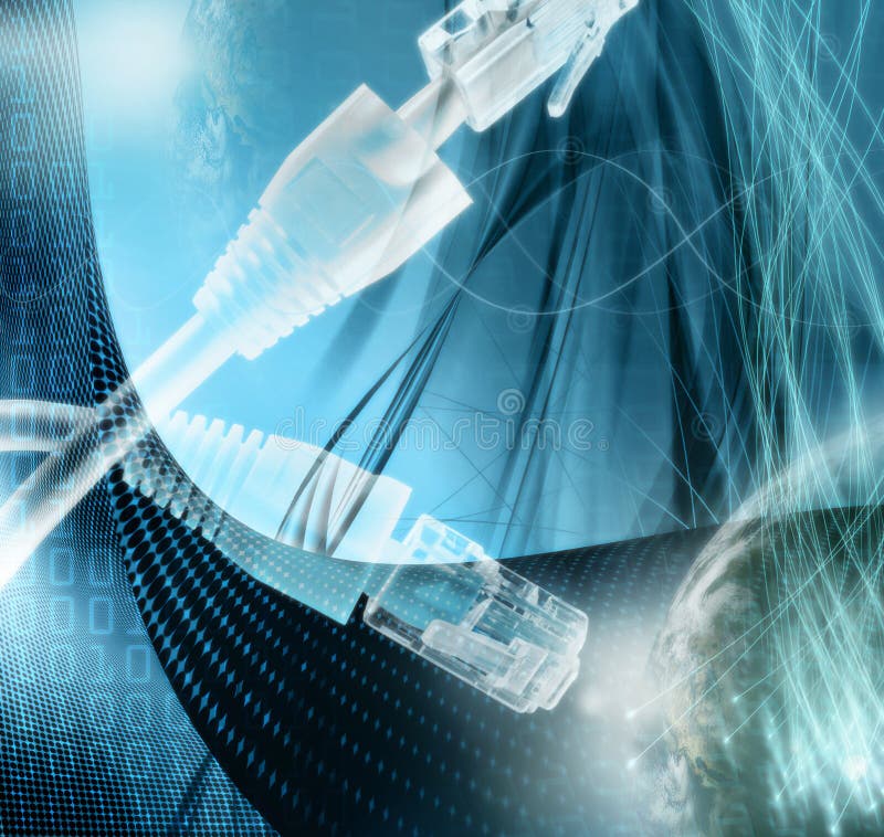 Abstract Telecommunications Concept Stock Illustration - Illustration ...