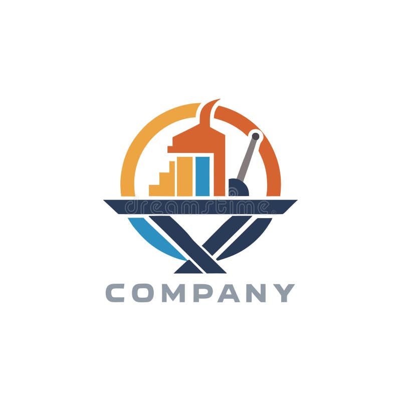 Abstract Construction and Building Logo for Modern Business Stock Image ...