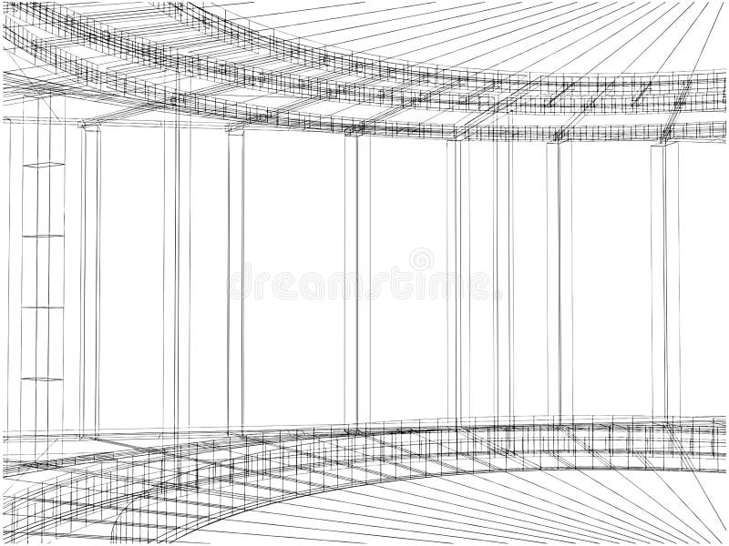 Abstract Construction of the Line Vector 18 Stock Vector - Illustration ...