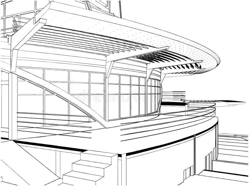 Abstract Construction of the Ship Building Vector Stock Vector ...