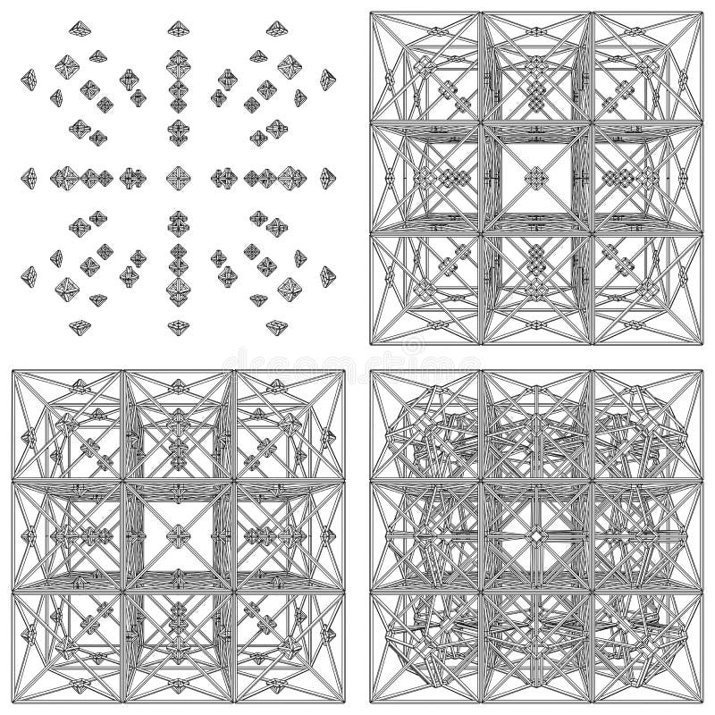 Abstract Construction Structure Isolated Illustration Vector Stock ...