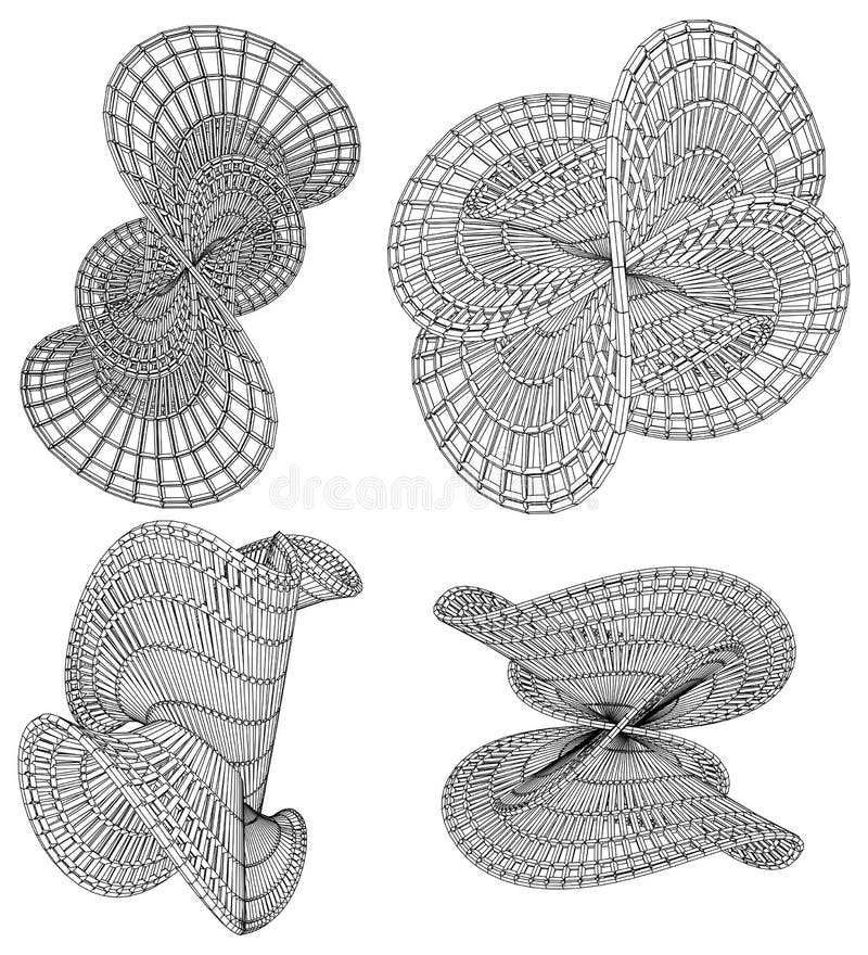 Abstract Construction Structure Isolated Illustration on White ...