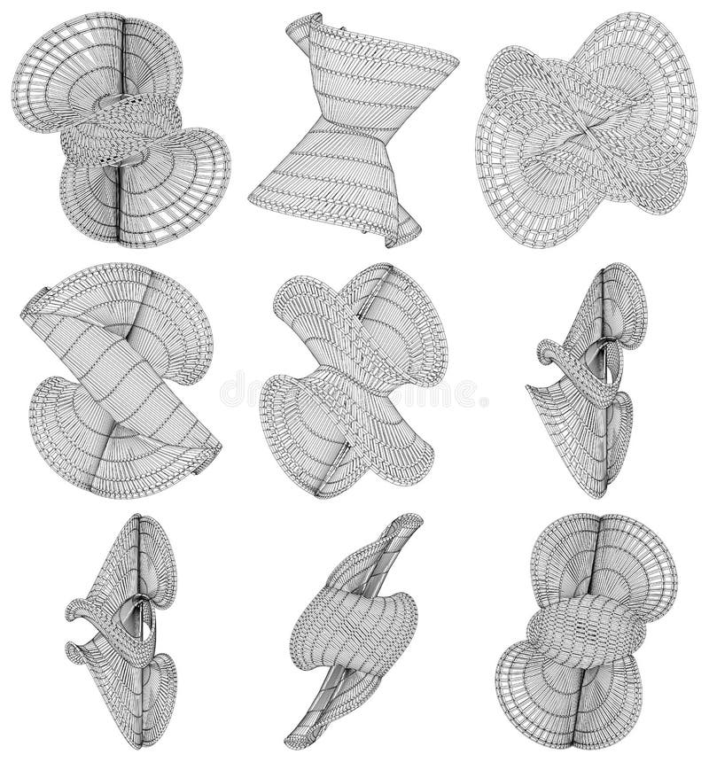 Abstract Construction Structure Isolated Illustration on White ...