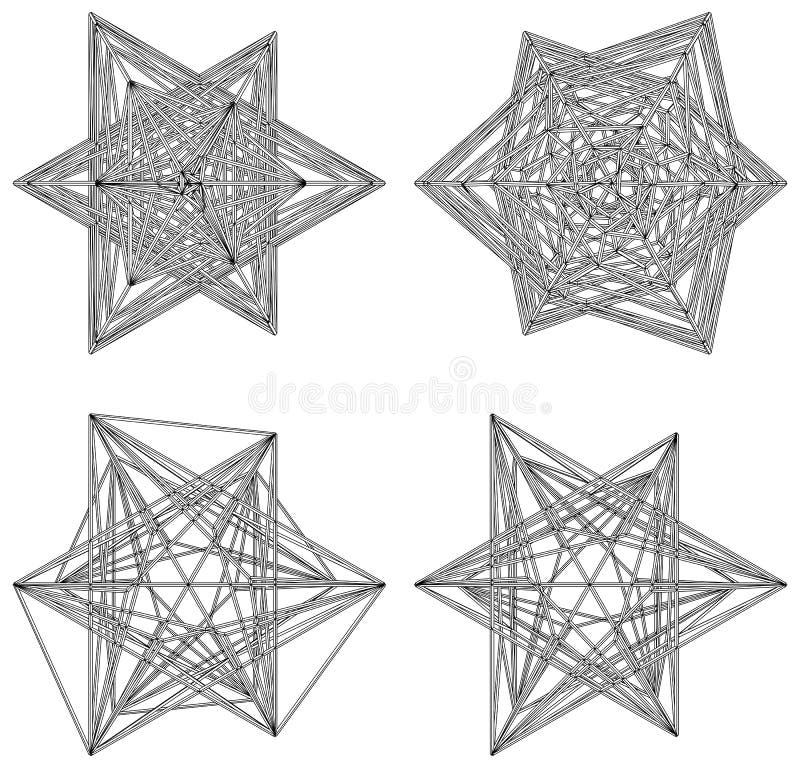 Abstract Construction Structure Isolated Illustration on White ...