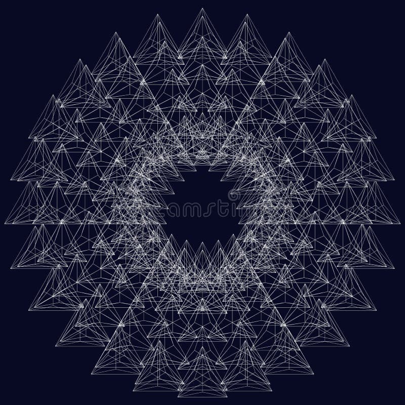 Abstract Construction Structure Lines Shapes and Forms Vector Stock ...