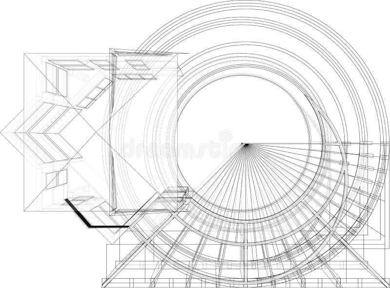 Abstract Construction Structure of Lines Vector Stock Vector ...