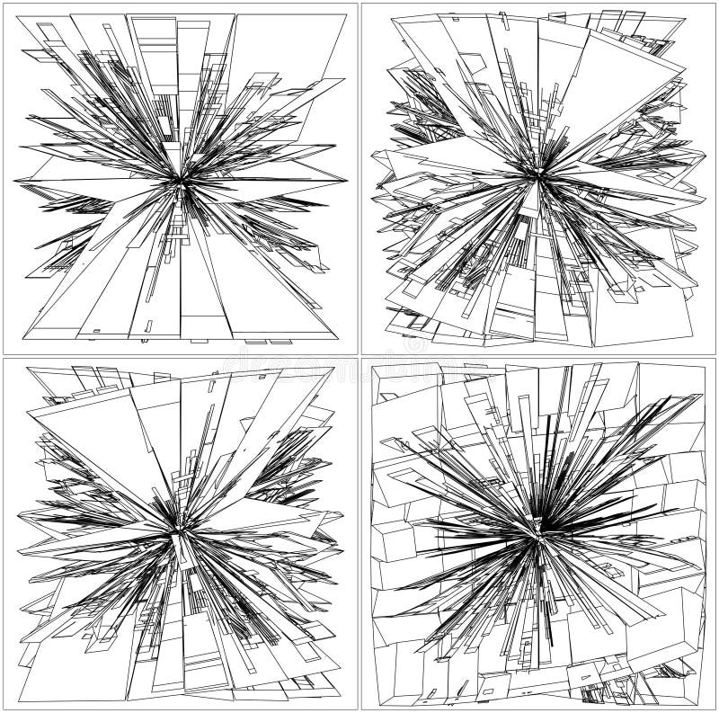 Abstract Construction Structure Vector Stock Vector - Illustration of ...
