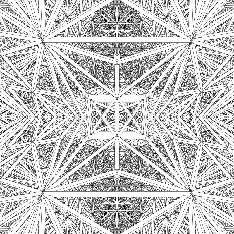 Abstract Construction Structure Vector. Illustration Isolated on White ...