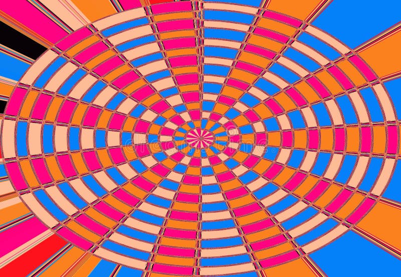 Abstract and Contemporary Digital Art Circle Style Pattern Design Stock ...