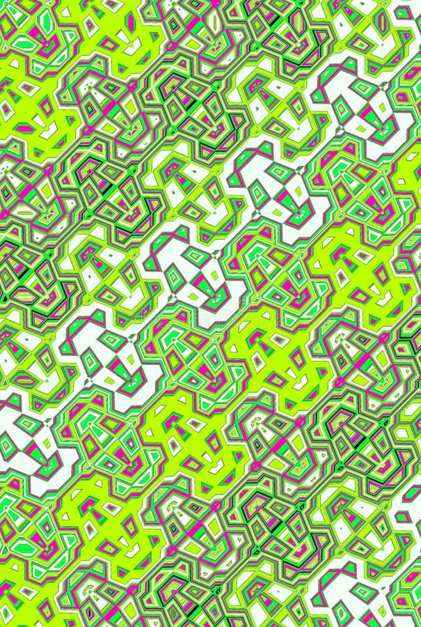 Abstract And Contemporary Digital Art Clown Faces Style Pattern Design Stock Illustration