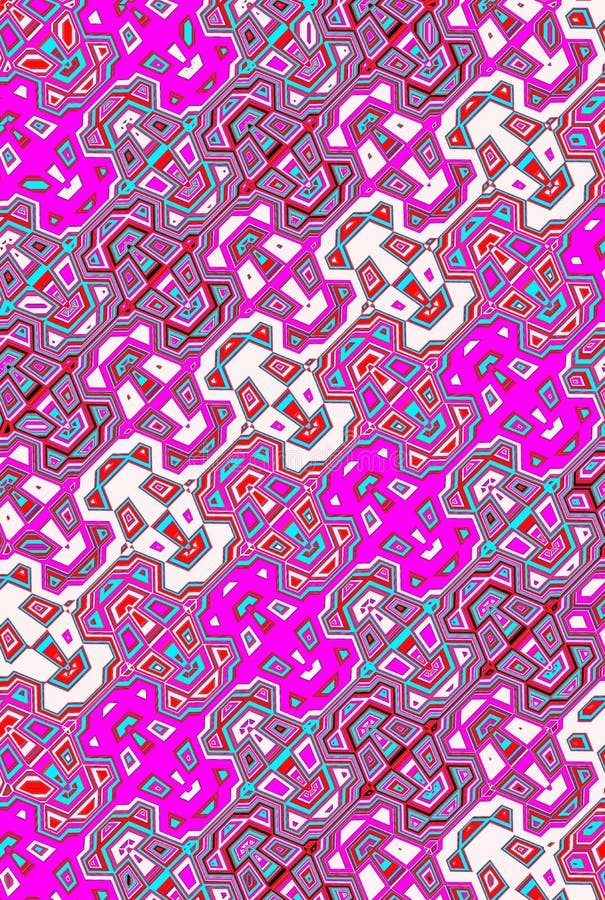 Abstract And Contemporary Digital Art Clown Faces Style Pattern Design Stock Illustration