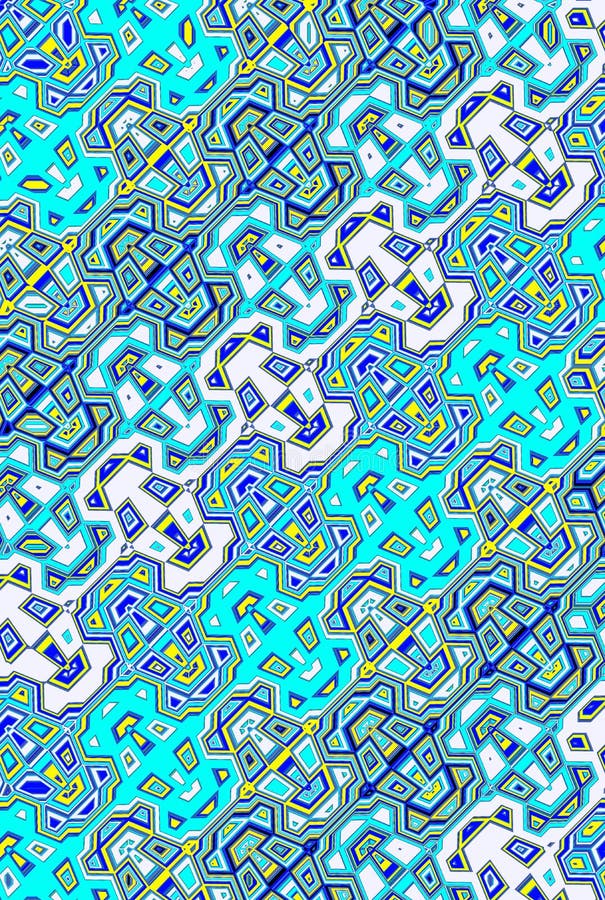 Abstract And Contemporary Digital Art Clown Faces Style Pattern Design Stock Illustration