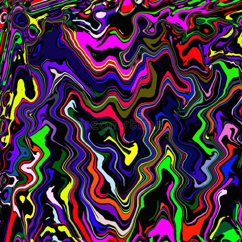 Abstract and Contemporary Colourful Digital Art Design Stock ...