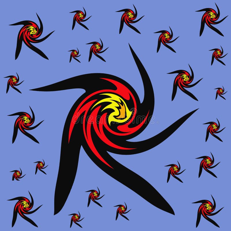 Abstract and Contemporary Digital Art Dancing Flame Pattern Design ...